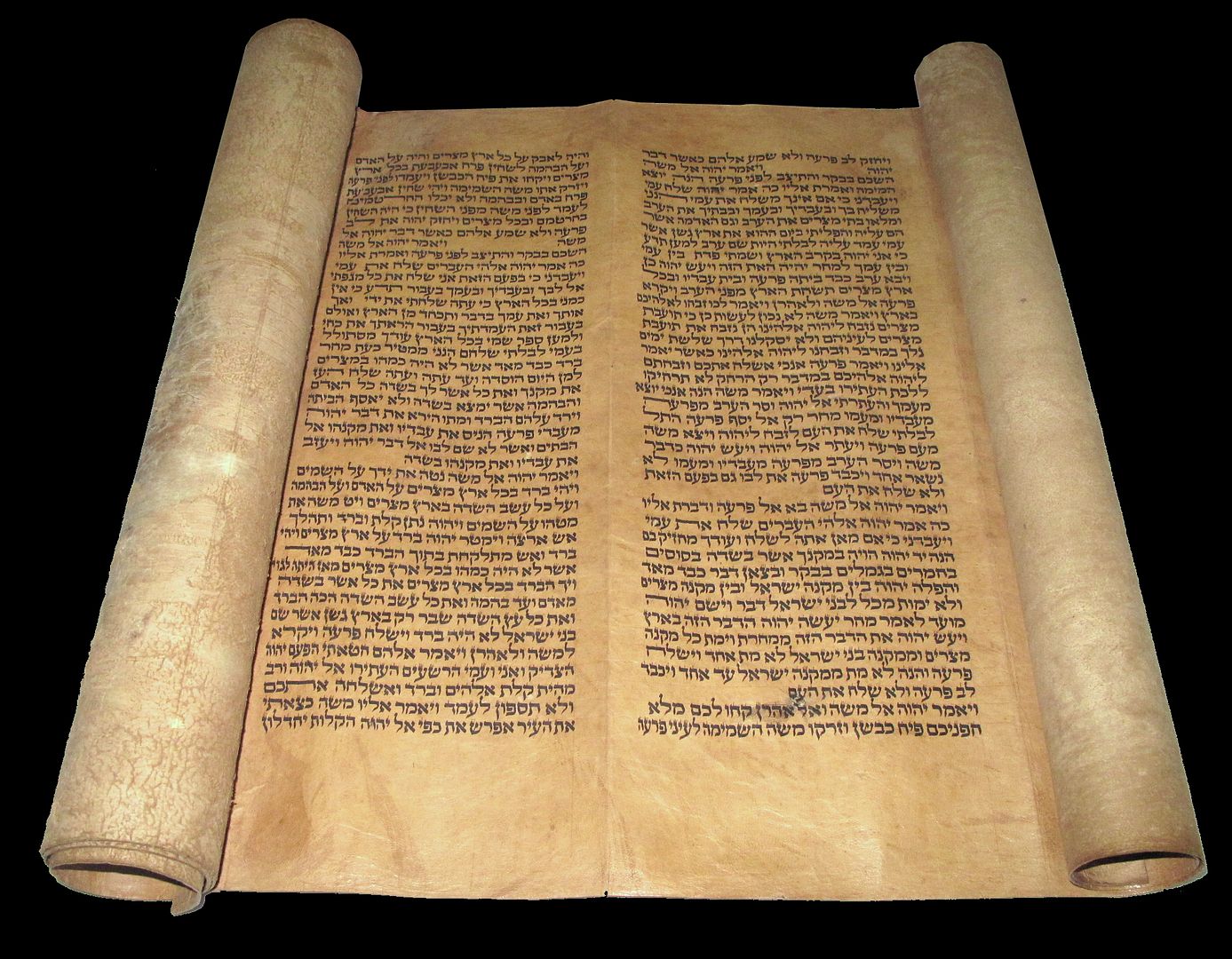 LARGE VELLUM TORAH BIBLE SCROLL MANUSCRIPT JUDAICA 250 YRS MOROCCO | eBay