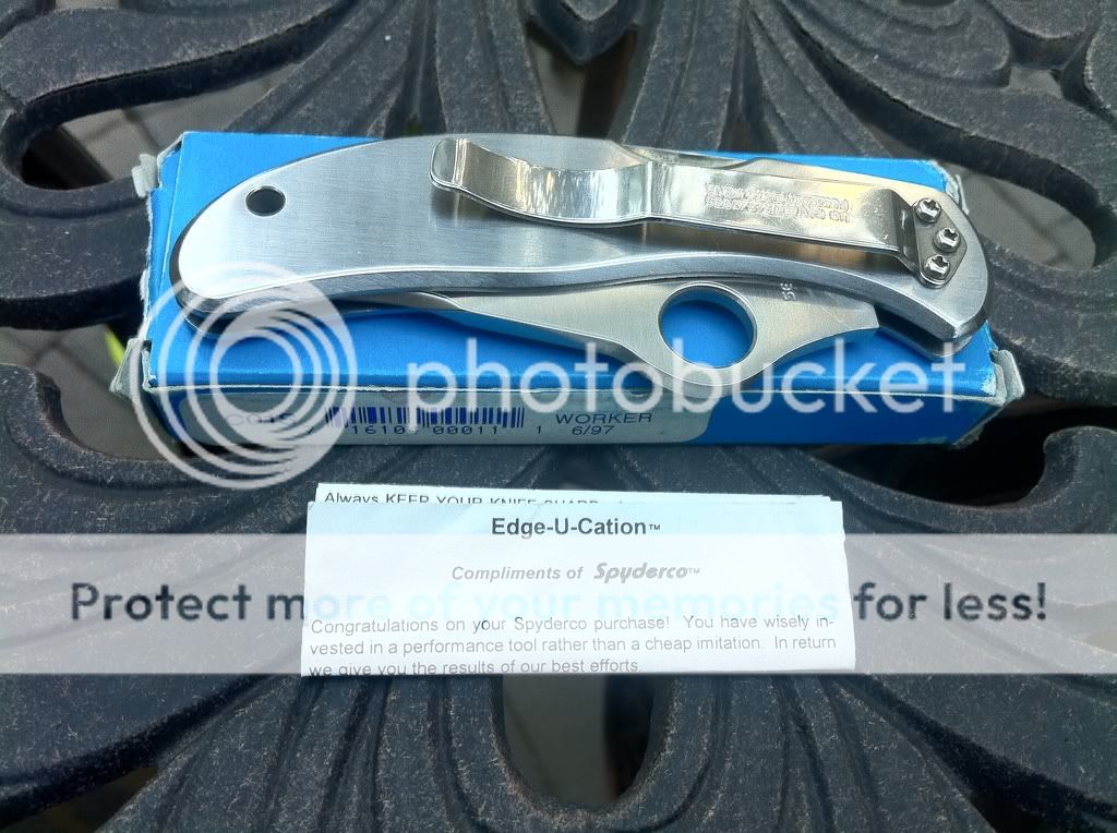 Vintage Spyderco C01 Worker* Big price drop* Rare * excellent condition ...